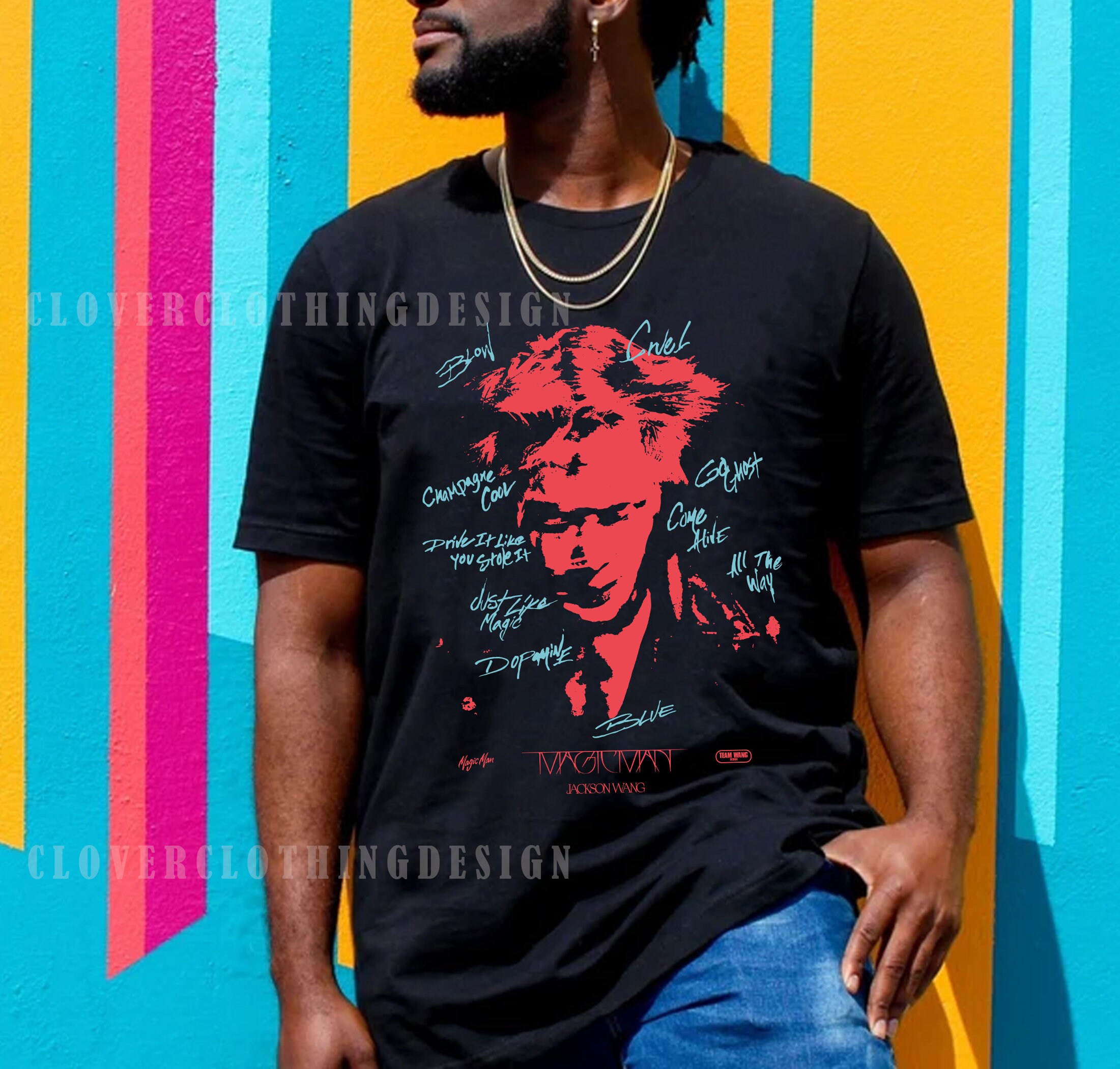 Got7 Jackson Wang Retro Bootleg T shirt, Kpop Merch Unisex T | Inspire ...