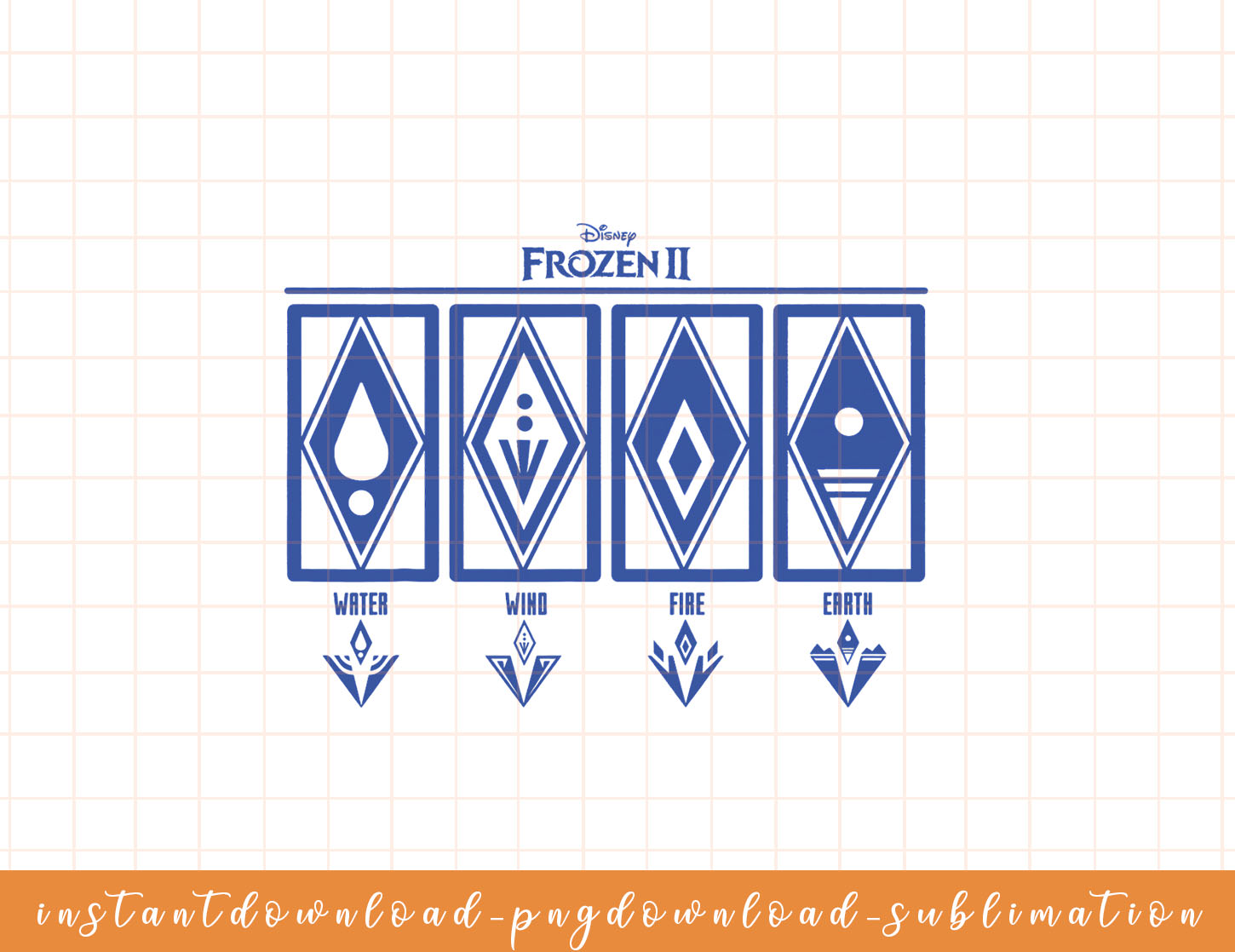Disney Frozen 2 Elemental Panels png, sublimate, digital dow | Inspire ...