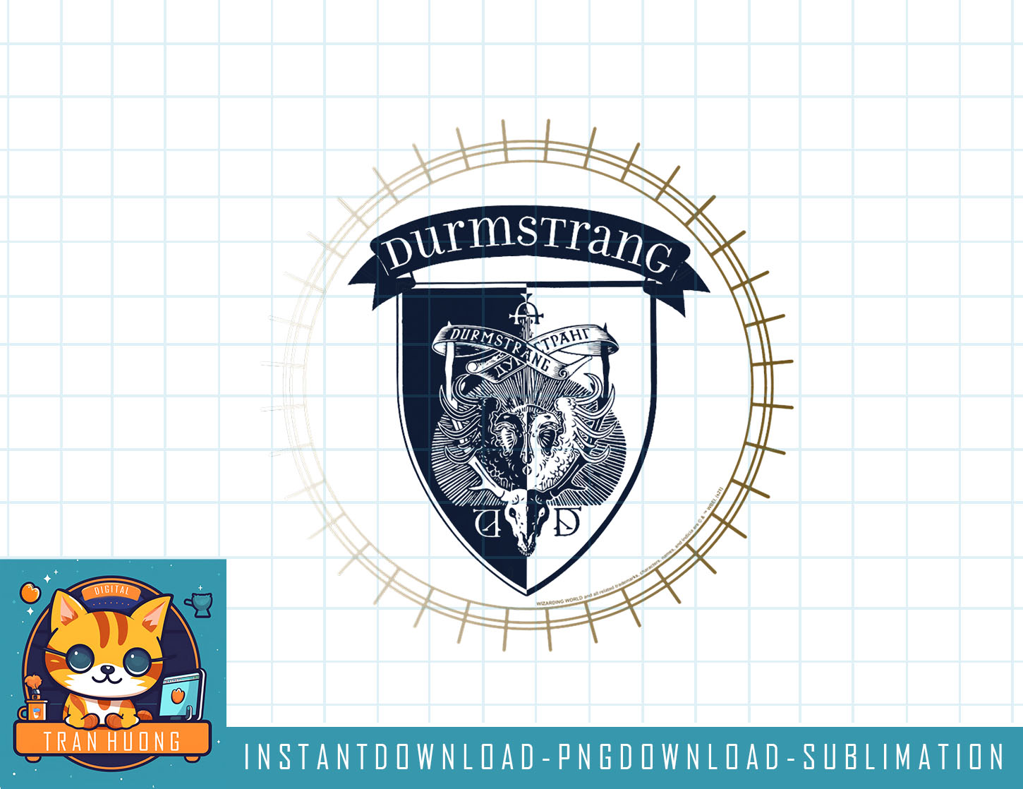 Harry Potter Durmstrang Emblem png, sublimate, digital downl | Inspire ...