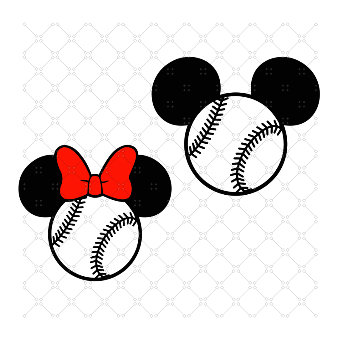 Minnie Mouse Baseball Svg, Sport Svg, Mickey Svg | Inspire Uplift