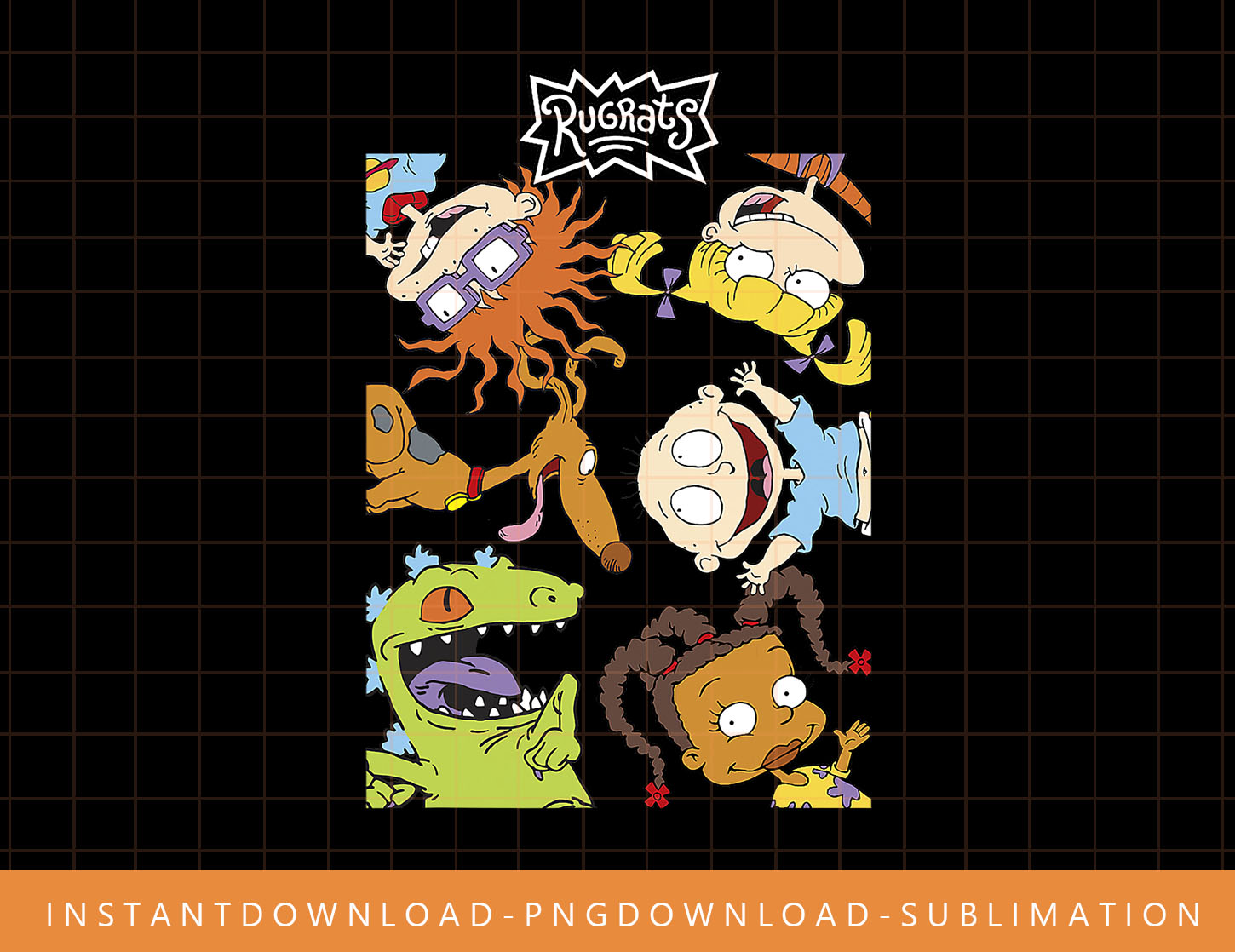 Rugrats Group Overhead Photo png, sublimate, digital print - Inspire Uplift