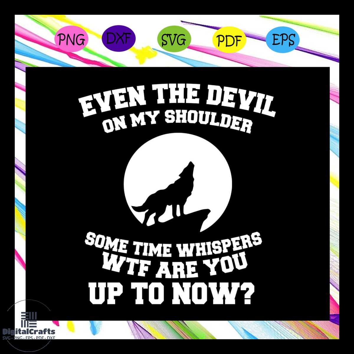 Even the devil on my shoulder some time whispers, devil svg, | Inspire ...