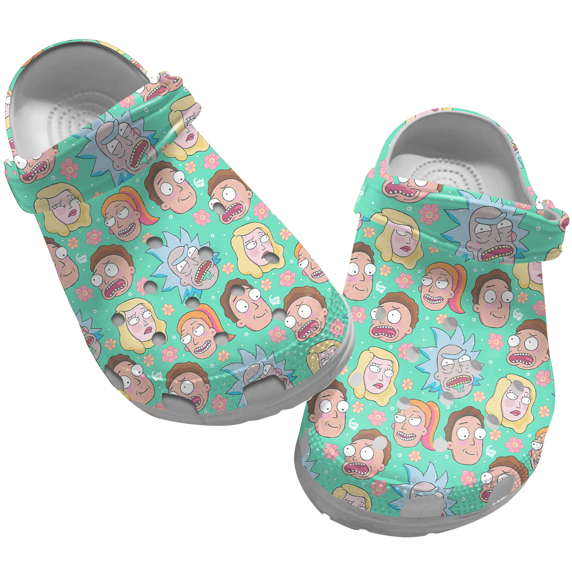 Rick and Morty Clog Shoes Unisex, Rick and Morty Crocs, Sitc - Inspire ...