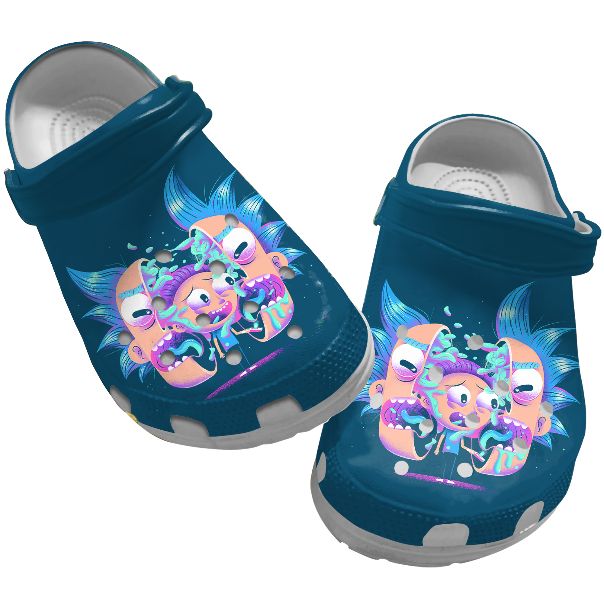 Rick and Morty Clog Shoes Unisex, Rick and Morty Crocs, Sitc | Inspire ...