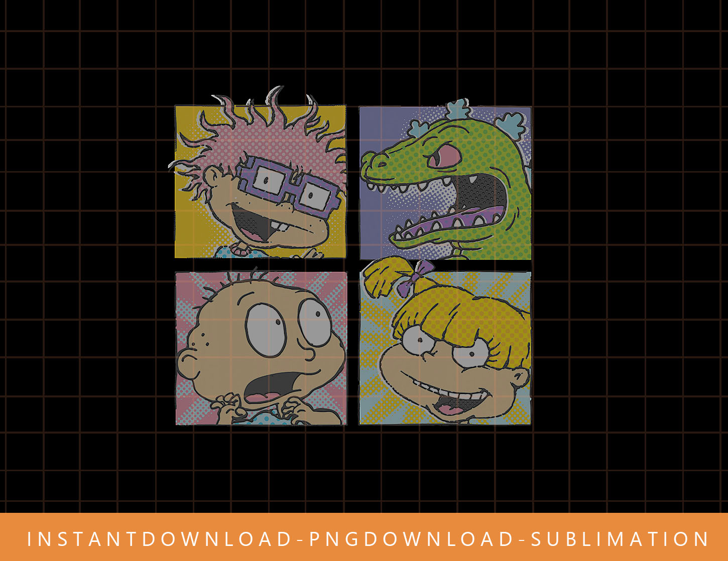 Rugrats Group Shot Box Up png, sublimate, digital print - Inspire Uplift