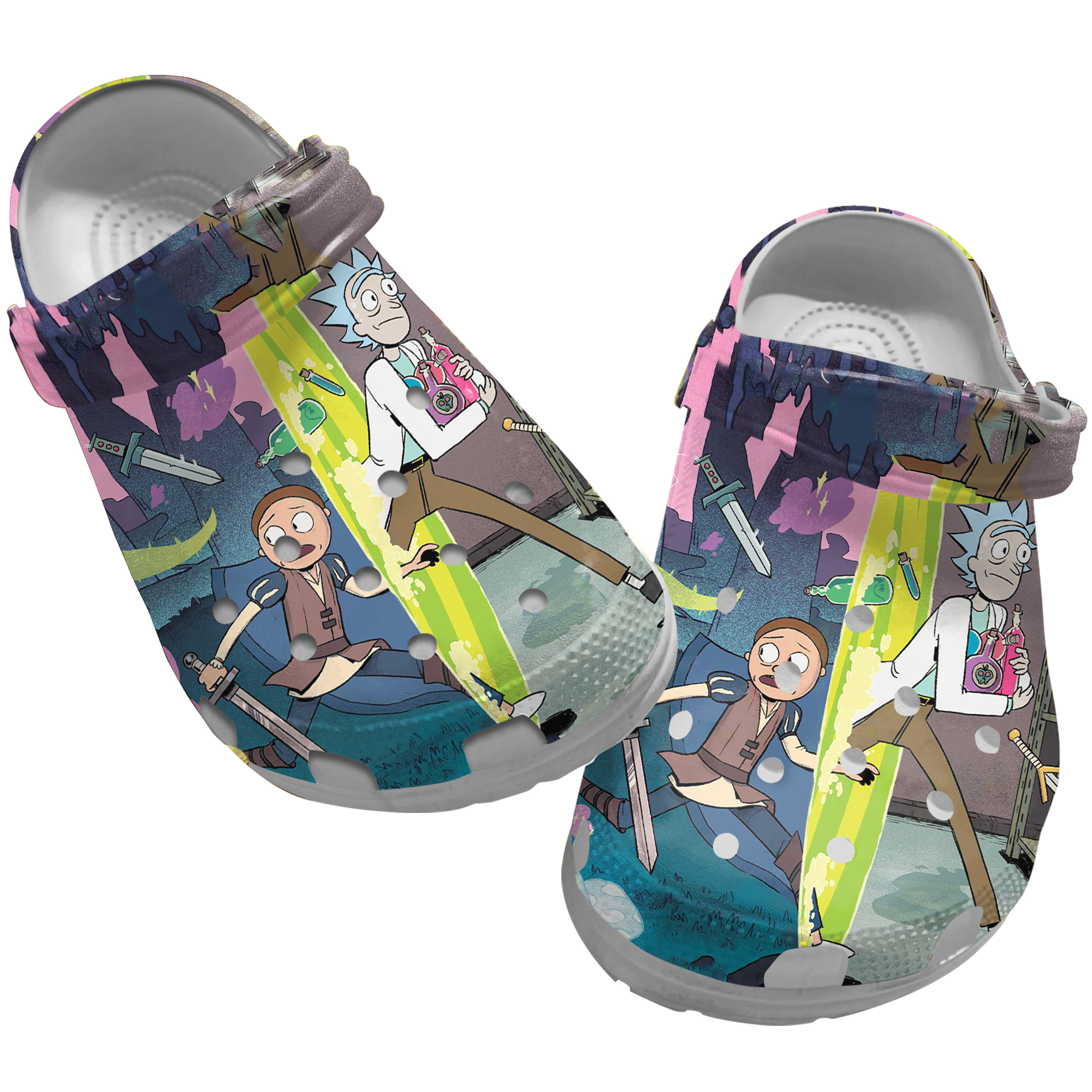 Movie Crocs, Rick and Morty Crocs, Rick and Morty Clog Shoes - Inspire ...