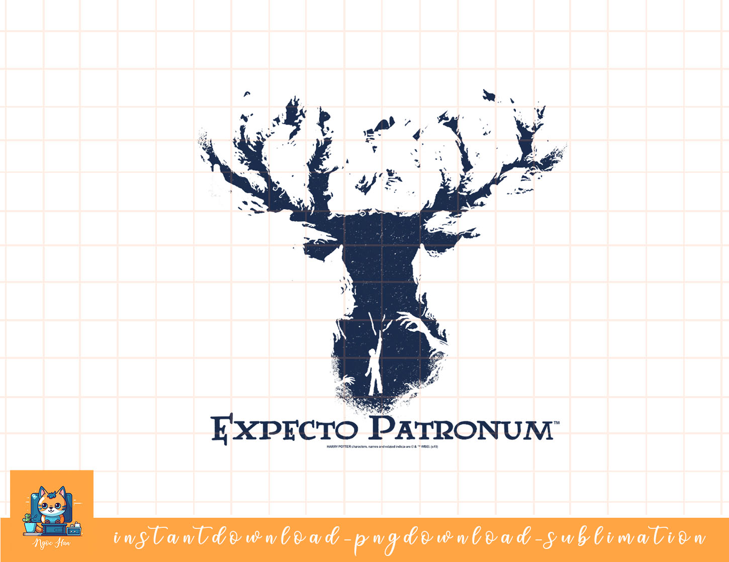 Harry Potter Expecto Patronum Silhouette png, sublimate, dig | Inspire ...
