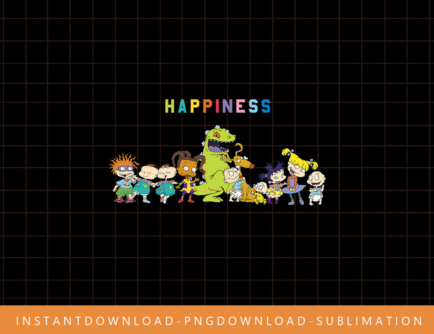 Rugrats Group Shot Happiness png, sublimate, digital print | Inspire Uplift