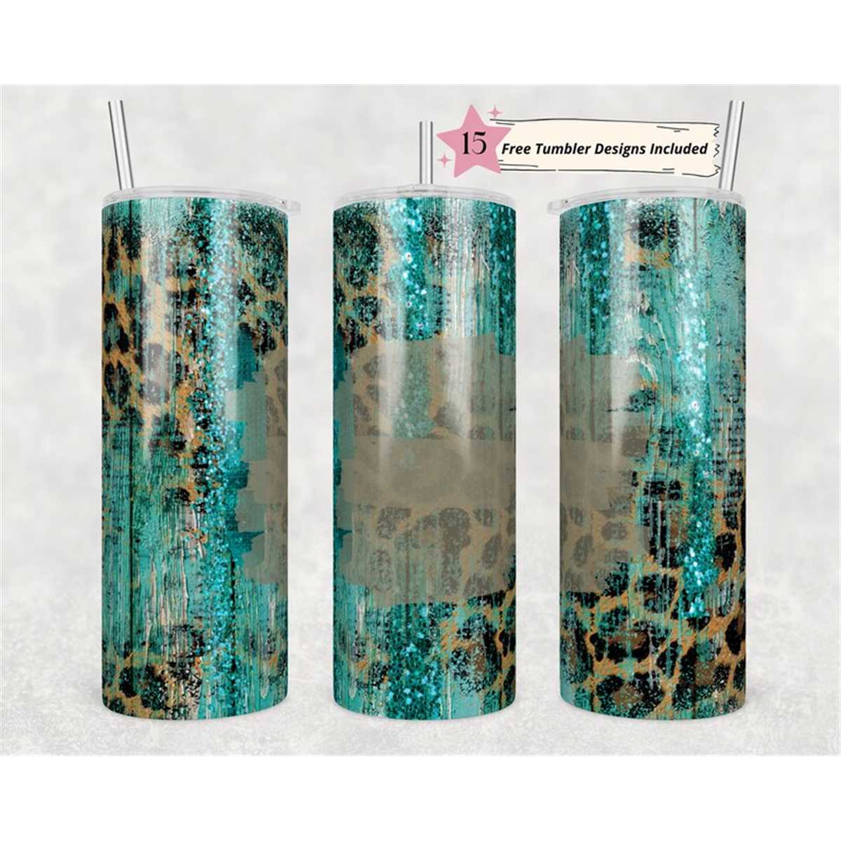 Leopard Print Sublimation Design, Tumbler, Sublimation - Inspire Uplift
