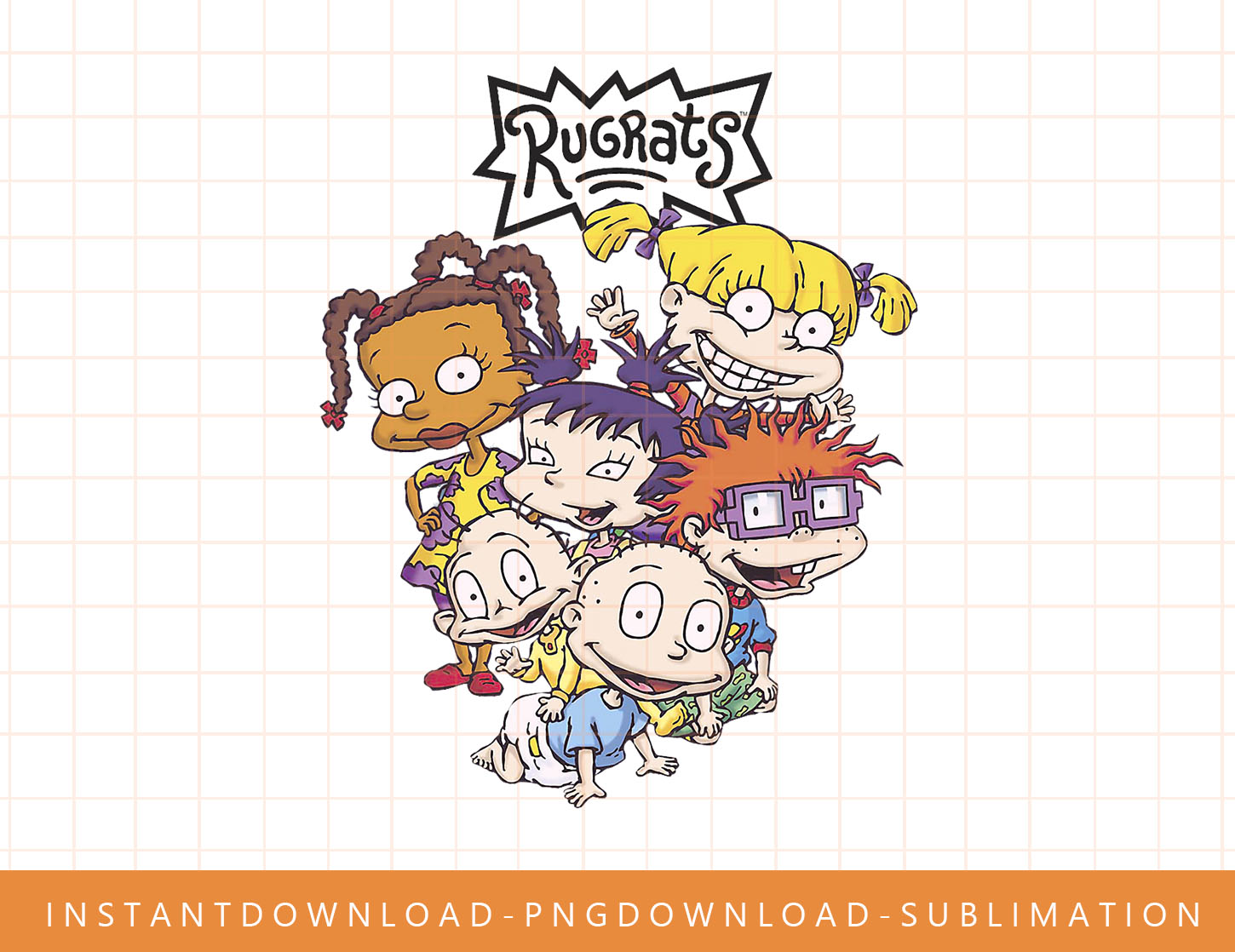 Rugrats Group Shot Stack Logo png, sublimate, digital print - Inspire ...