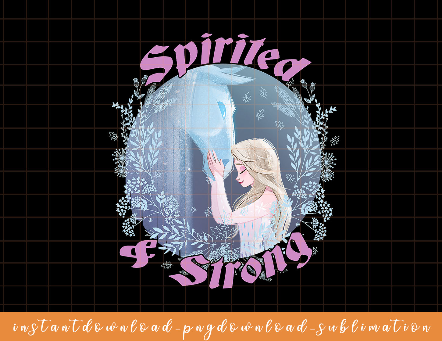 Disney Frozen 2 Elsa Spirited & Strong png, sublimate, digit - Inspire ...