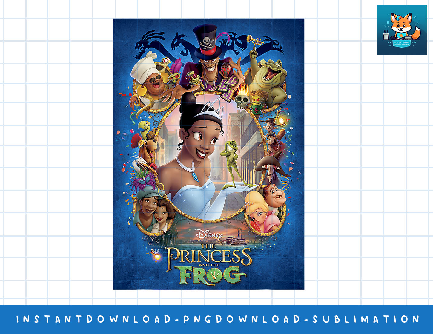 Disney Princess And The Frog Poster png, sublimate, digital | Inspire ...