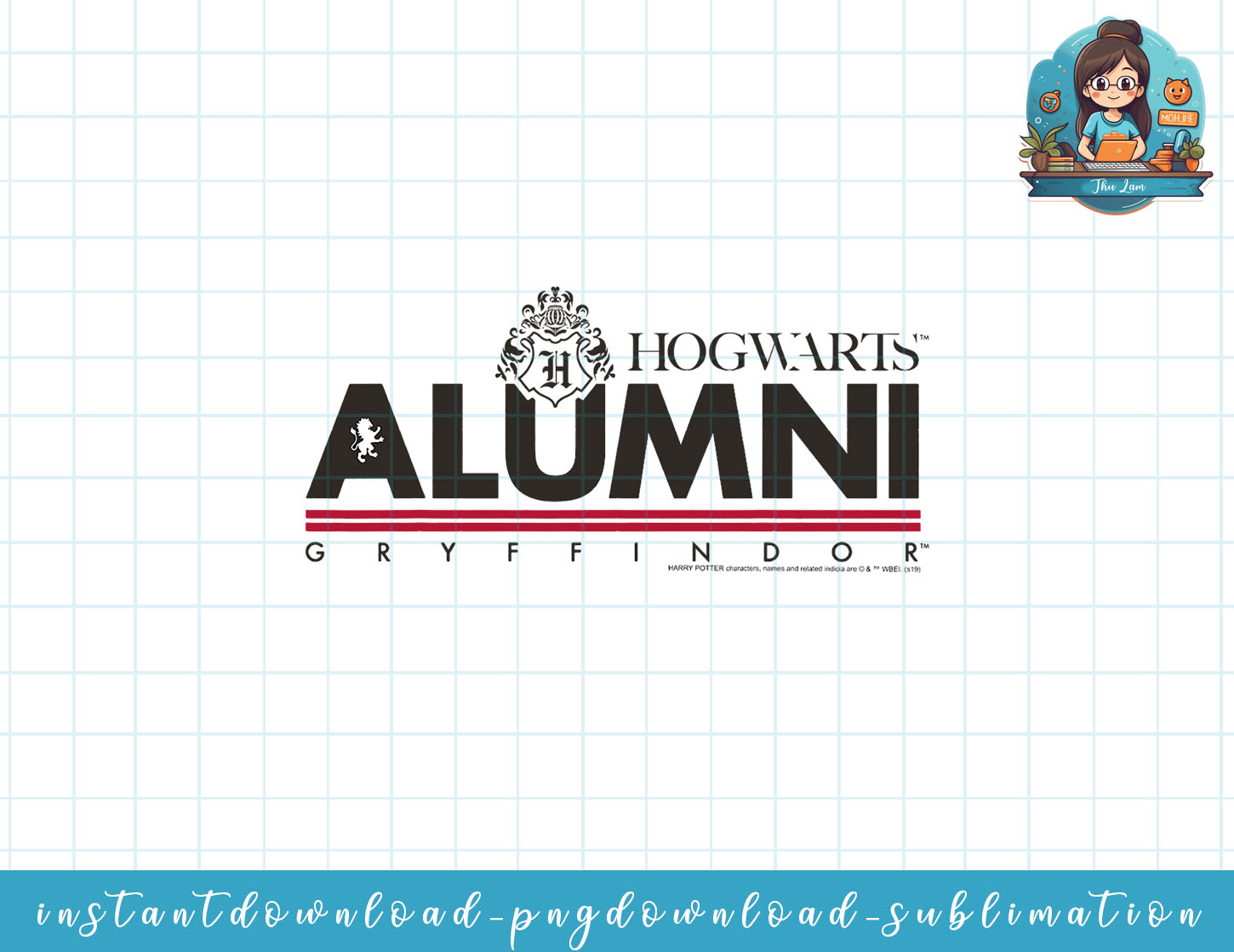 Harry Potter Gryffindor Alumni png, sublimate, digital downl | Inspire ...