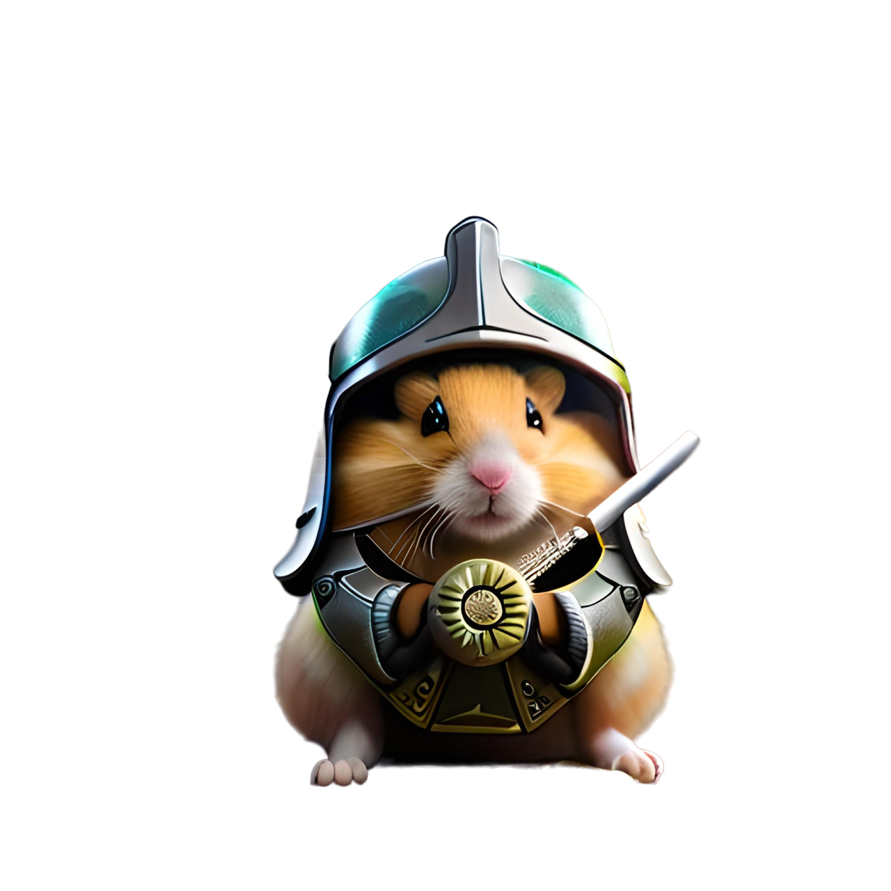 Adorable Hamster in Futuristic Armor with Gun - Cute and Fie | Inspire ...