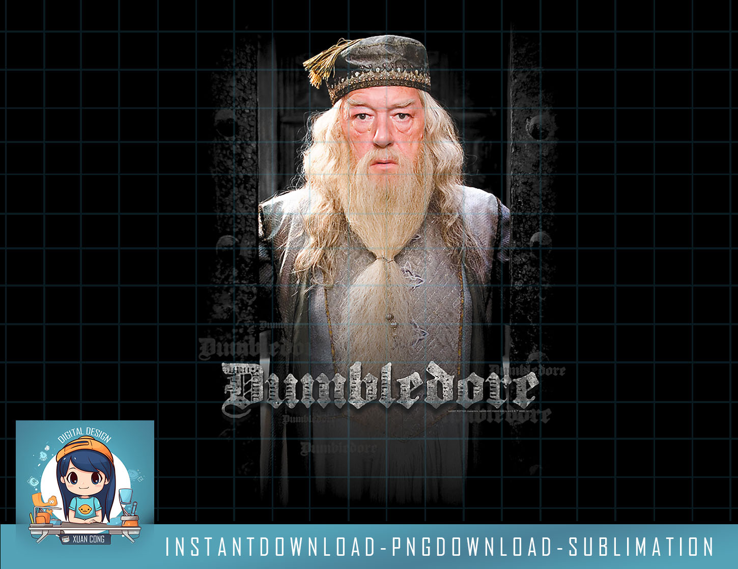 Harry Potter Dumbledore Dumble Doors png, sublimate, digital - Inspire ...