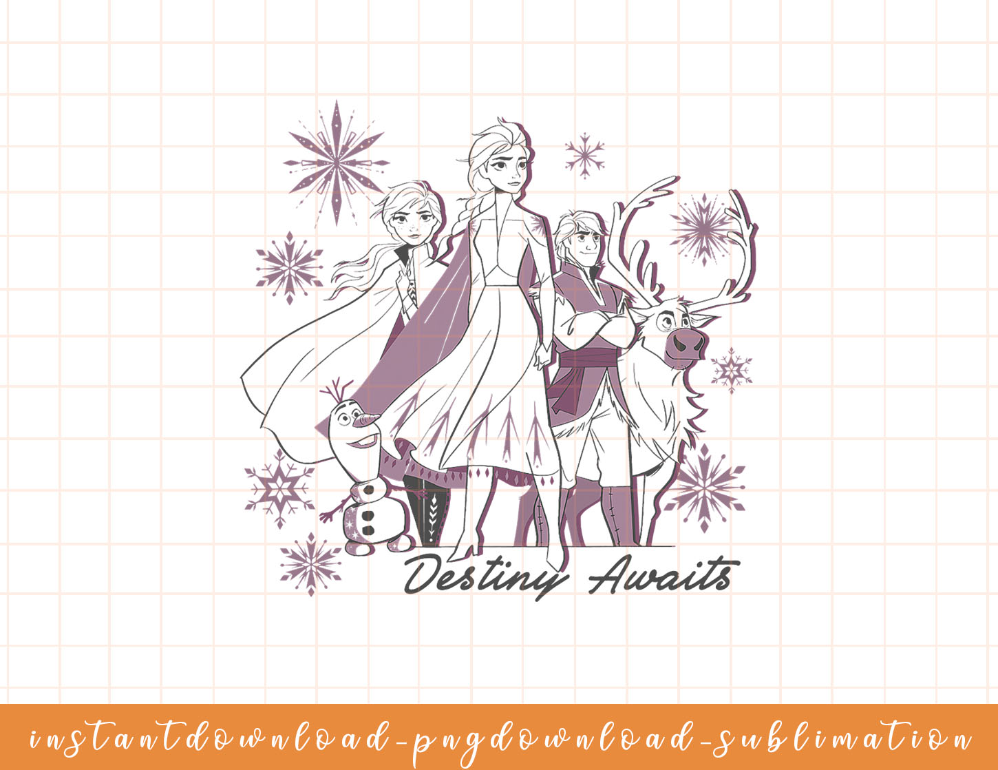 Disney Frozen 2 Group Shot Destiny Awaits png, sublimate, di - Inspire ...