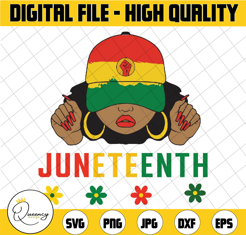 Juneteenth Women Dope Queen & Girl Black History 1865 Svg, A - Inspire ...