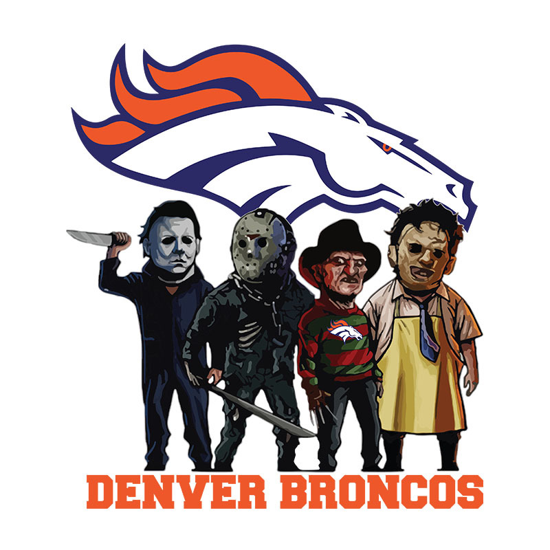 Horror Movie Team Denver Broncos,NFL Png, Football Png, silh | Inspire ...