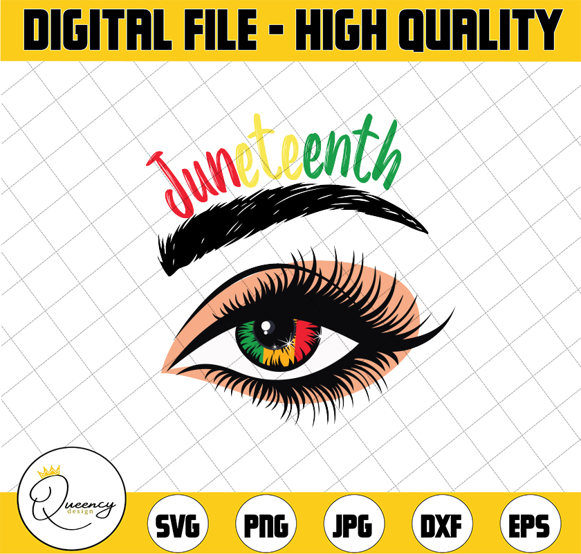 Juneteenth Eye African American Women Black History Pride Sv | Inspire ...