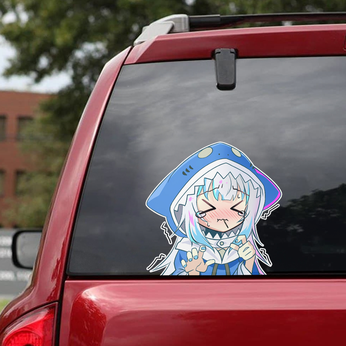 Gawr Gura Sticker, Gawr Gura Decal For Car, Anime Car Decal, | Inspire ...