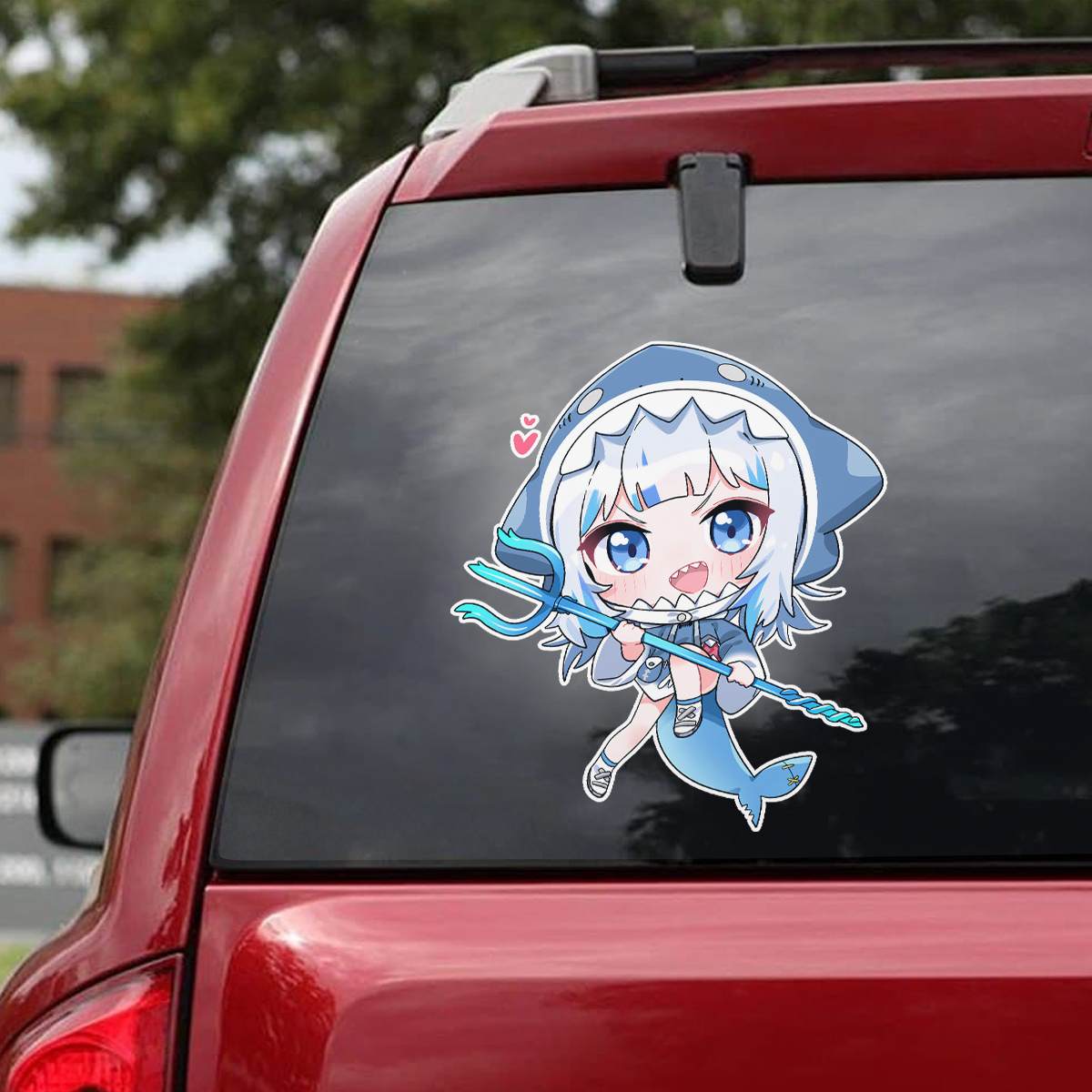 Gawr Gura Sticker, Gawr Gura Decal For Car, Anime Car Decal, | Inspire ...