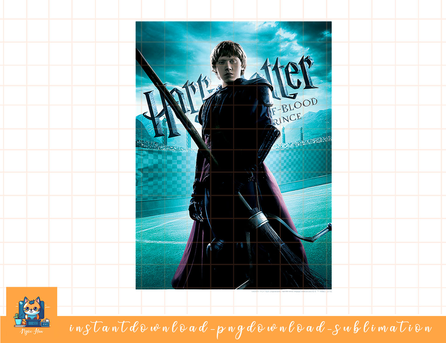 Harry Potter Half-Blood Prince Ron Weasley Poster png, subli | Inspire ...