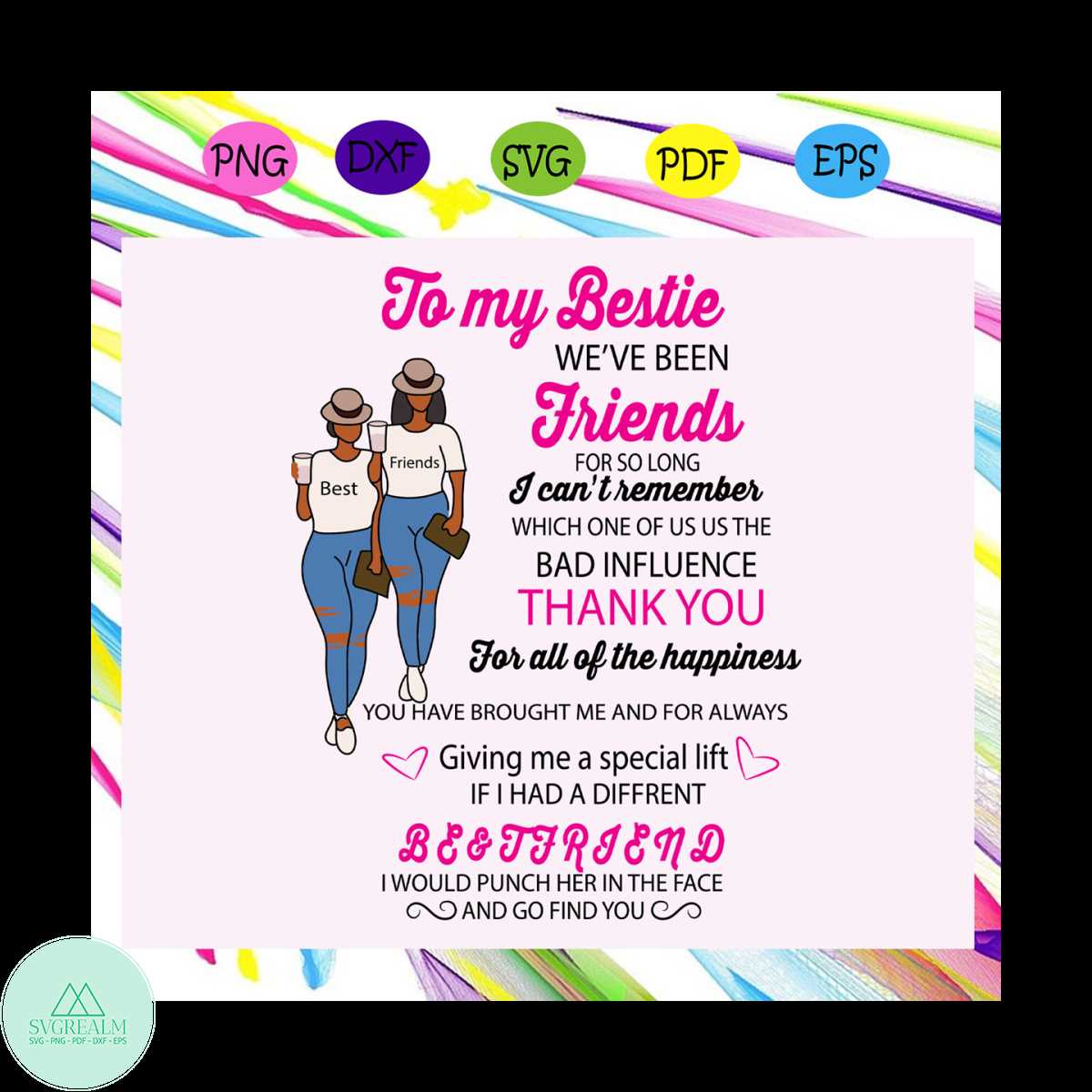Bestie For Life Svg, Friends Forever Svg, Bestie Svg, Best F | Inspire ...