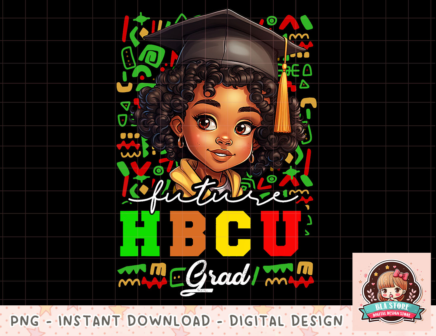 Future HBCU Grad Black Girl Kids Graduation HBCU College png | Inspire ...