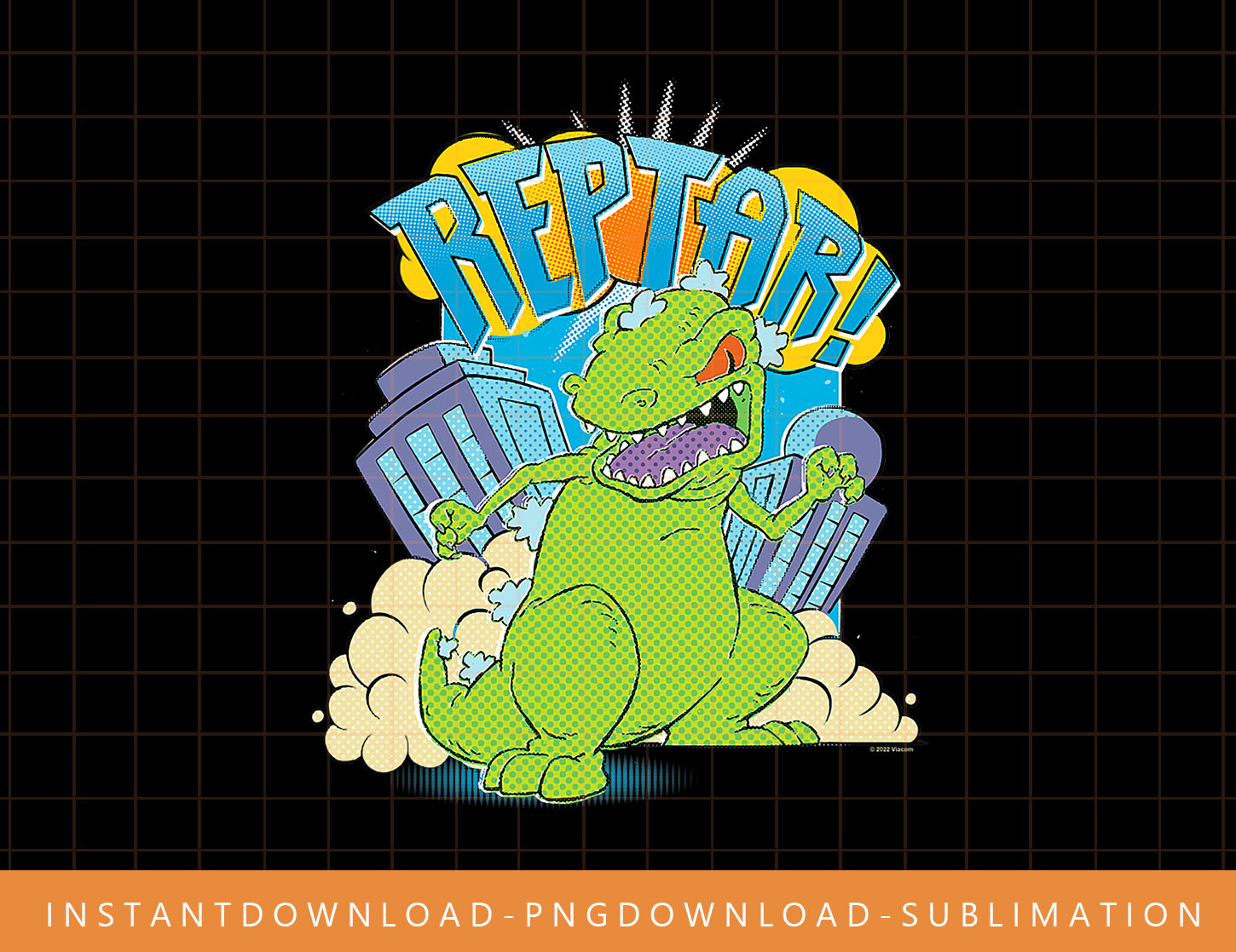 Rugrats Reptar Stomp png, sublimate, digital print | Inspire Uplift