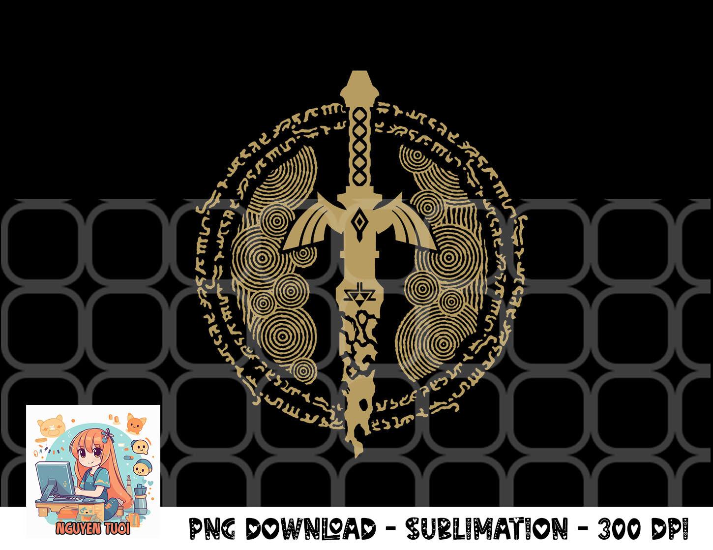 The Legend of Zelda Tears Of The Kingdom Master Sword Logo p - Inspire ...