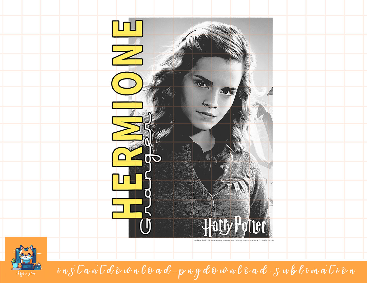 Harry Potter Hermione Granger Character Poster png, sublimat | Inspire ...