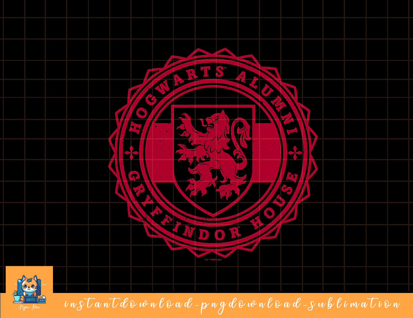 Harry Potter Hogwarts Alumni Gryffindor House png, sublimate - Inspire ...
