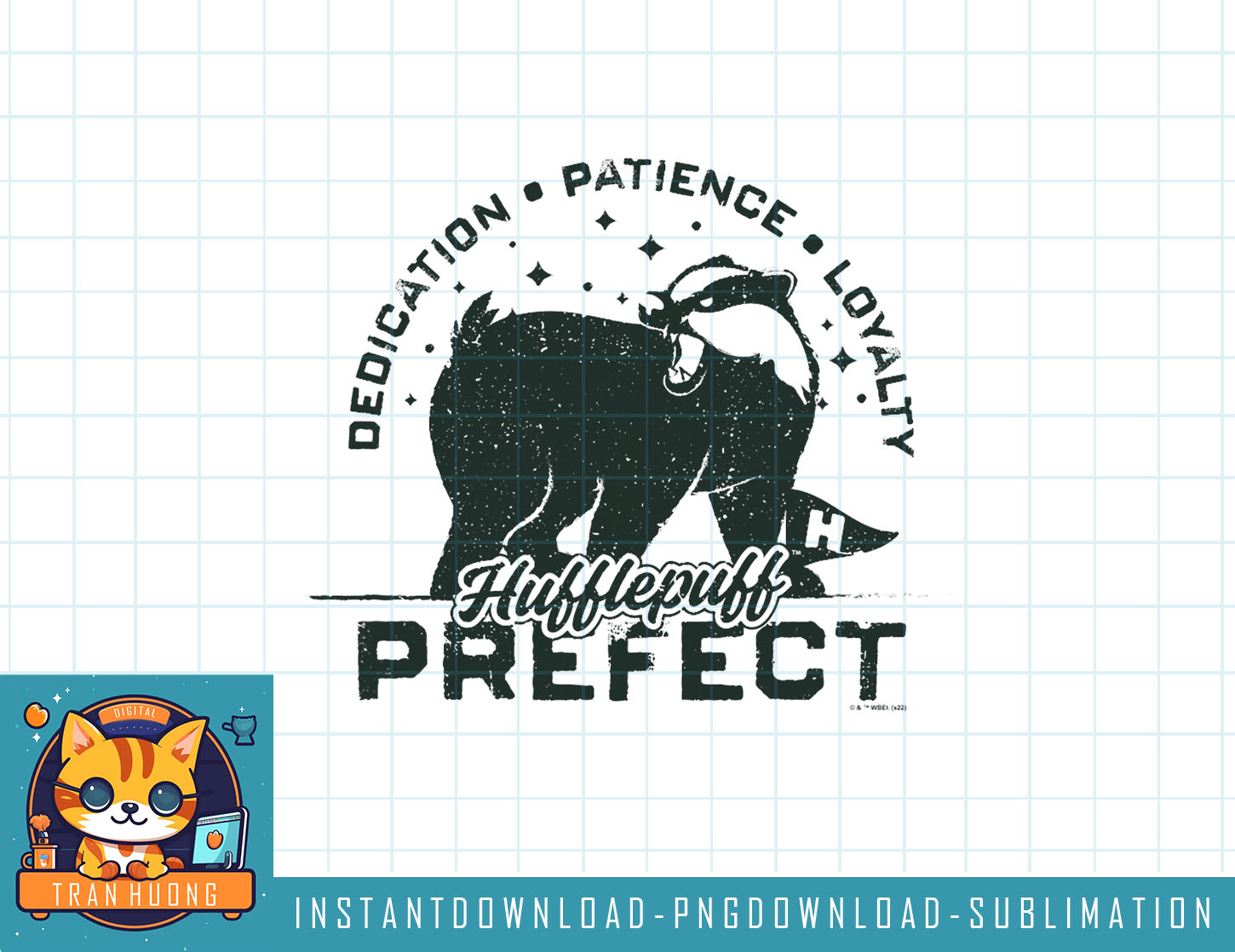 Harry Potter Hufflepuff Prefect Collegiate png, sublimate, d | Inspire ...