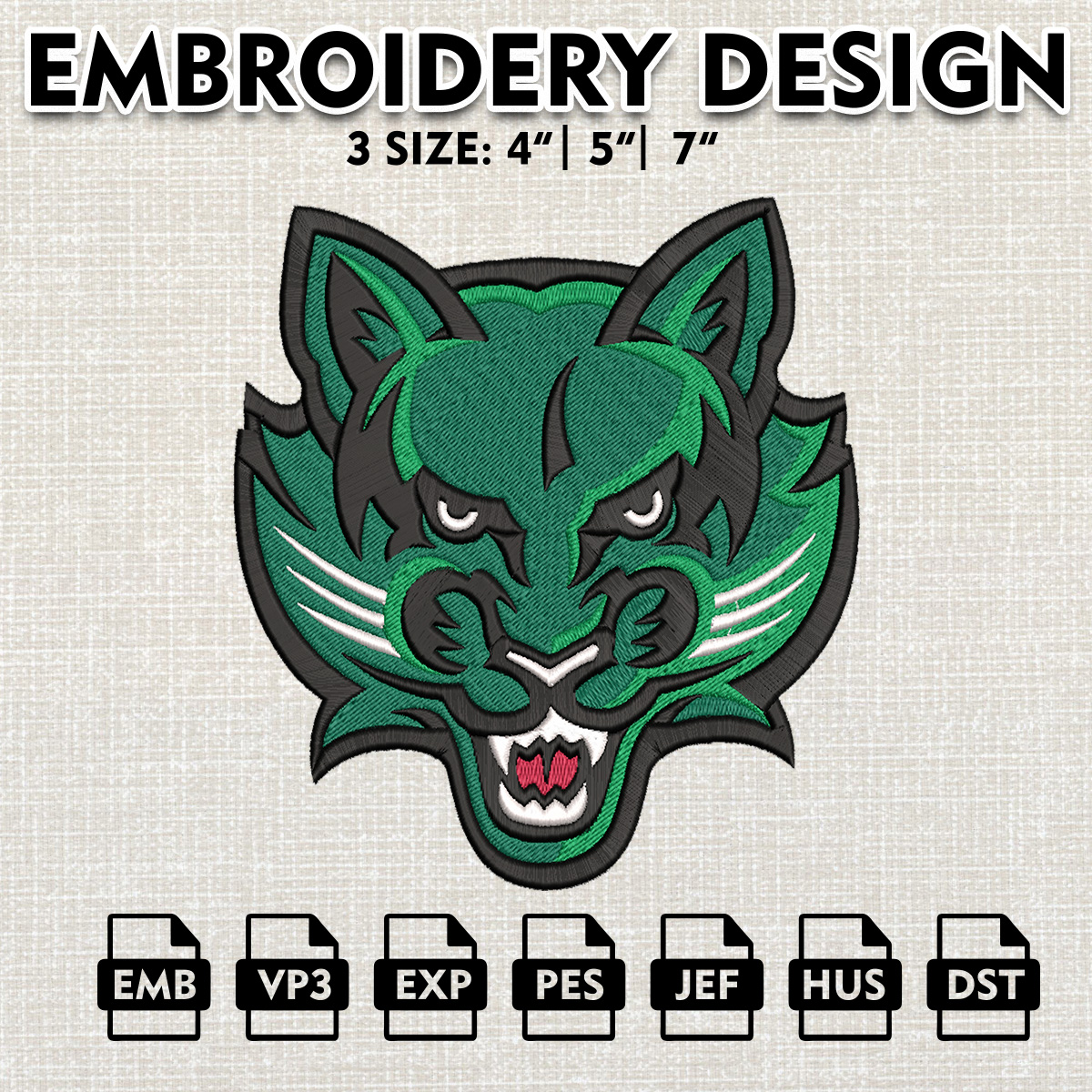NCAA Logo Embroidery Designs, Binghamton Bearcats Embroidery - Inspire ...
