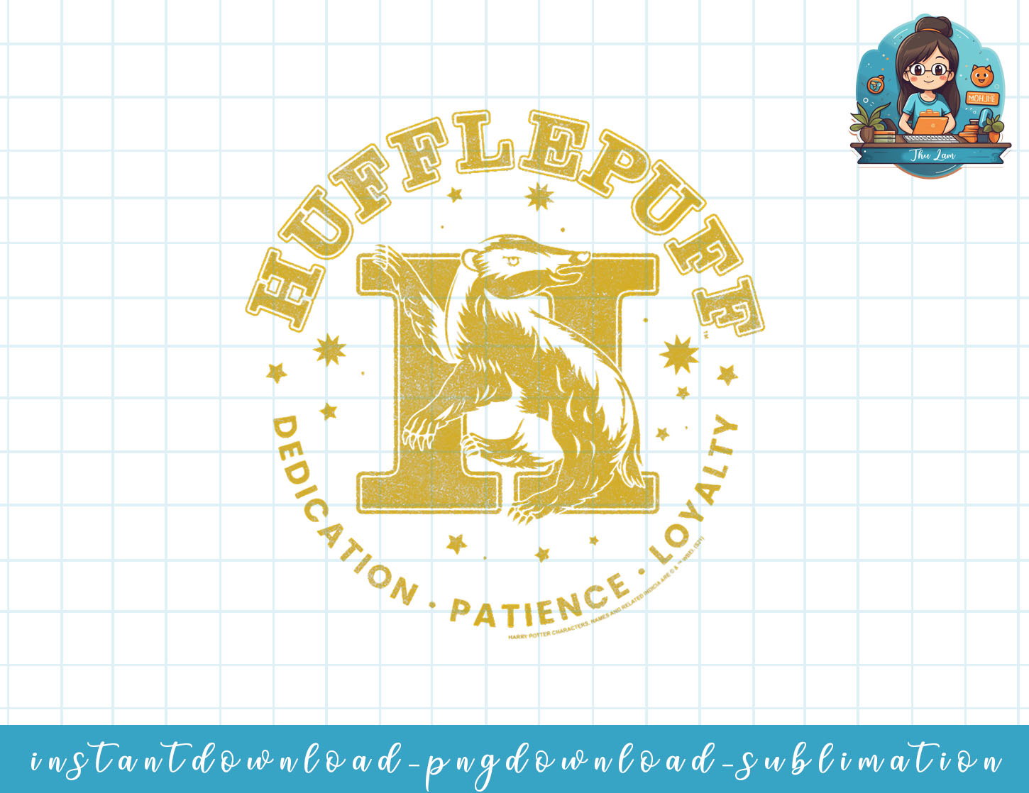 Harry Potter House Hufflepuff Dedication, Patience, Loyalty - Inspire Uplift