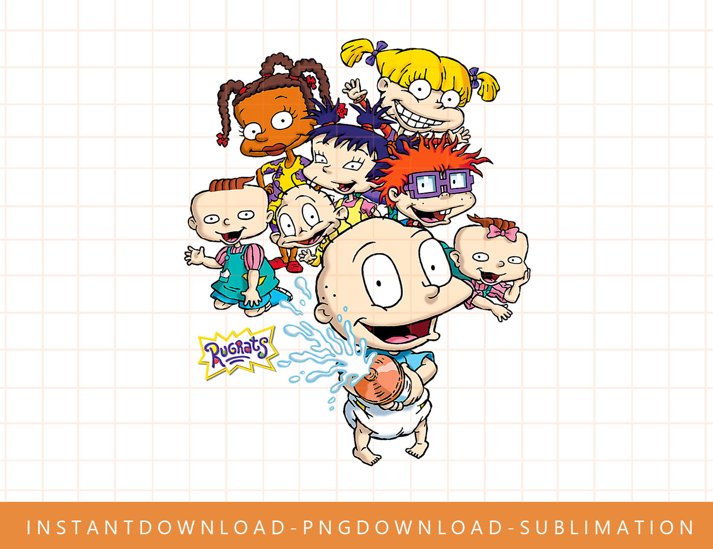 Rugrats Tommy Squirting Milk T-Shirt png, sublimate, digital - Inspire ...