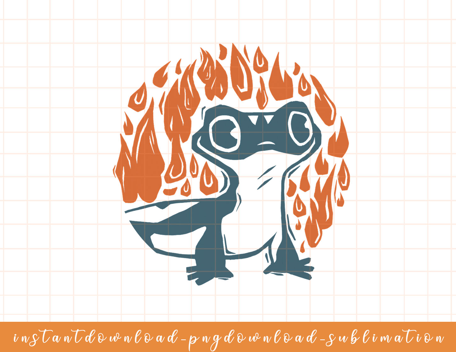 Disney Frozen 2 Salamander On Fire Portrait png, sublimate, | Inspire ...