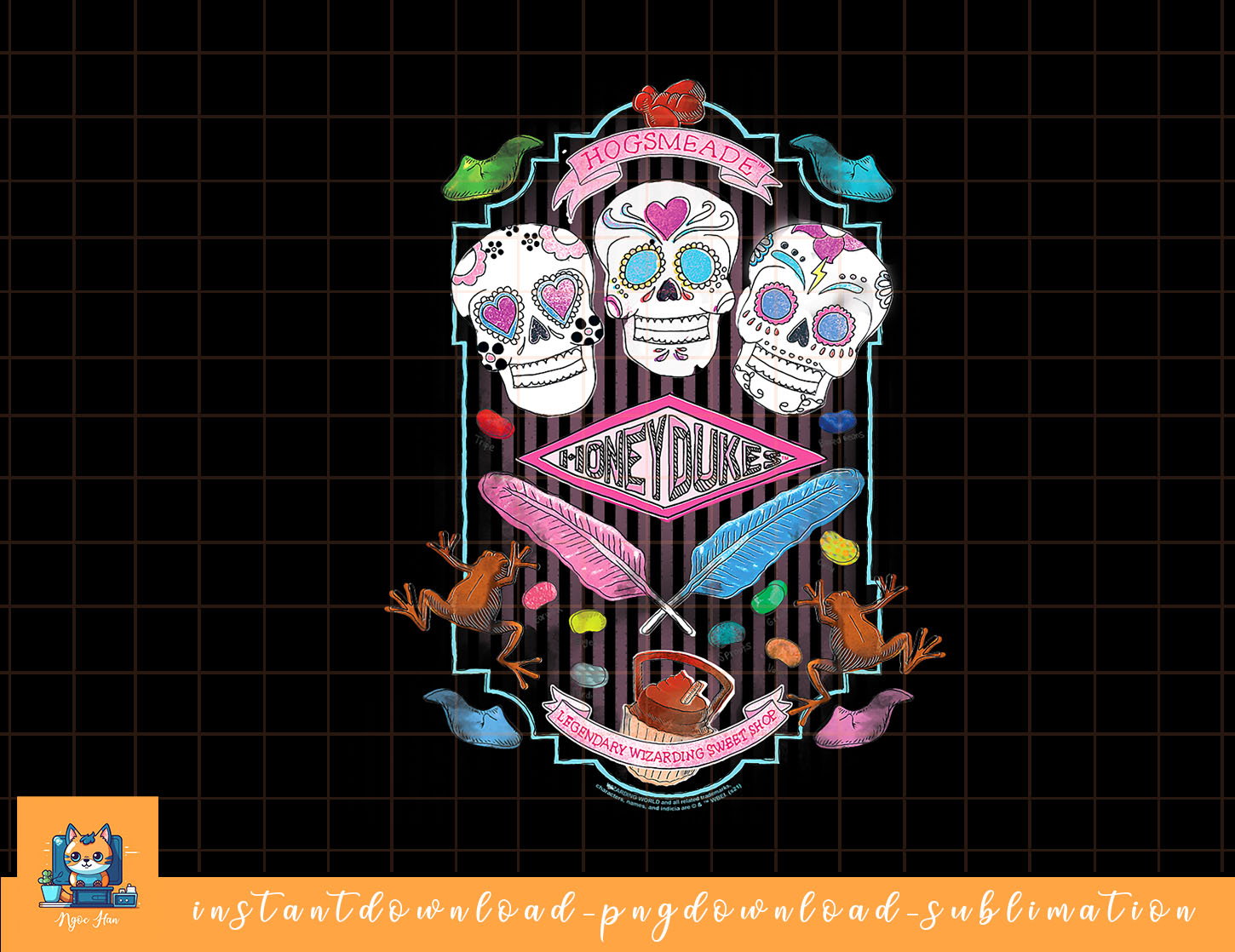 Harry Potter Honeydukes Legendary Sweet Shop png, sublimate, | Inspire ...