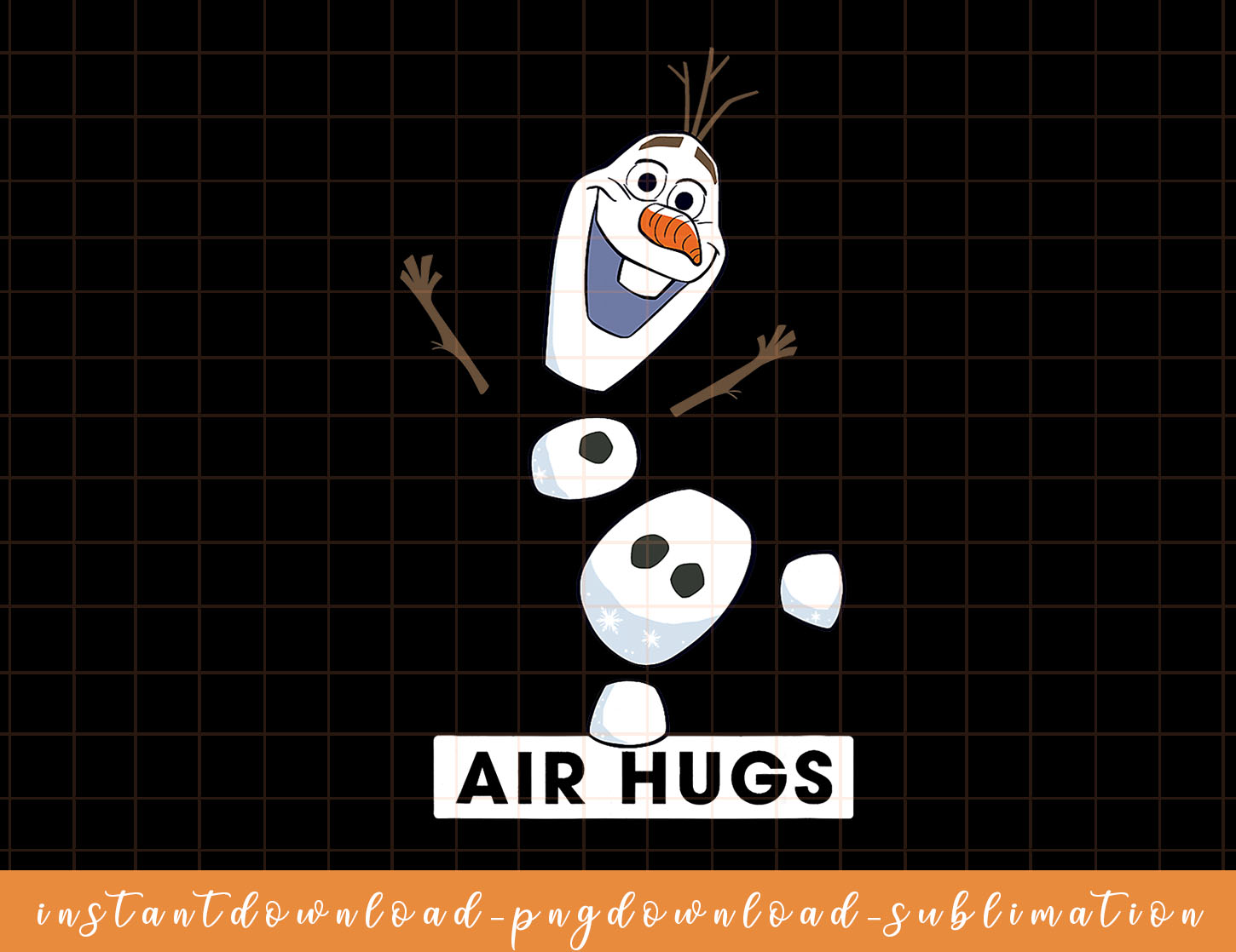 Disney Frozen 2 Snowman Olaf Air Hugs png, sublimate, digita - Inspire ...