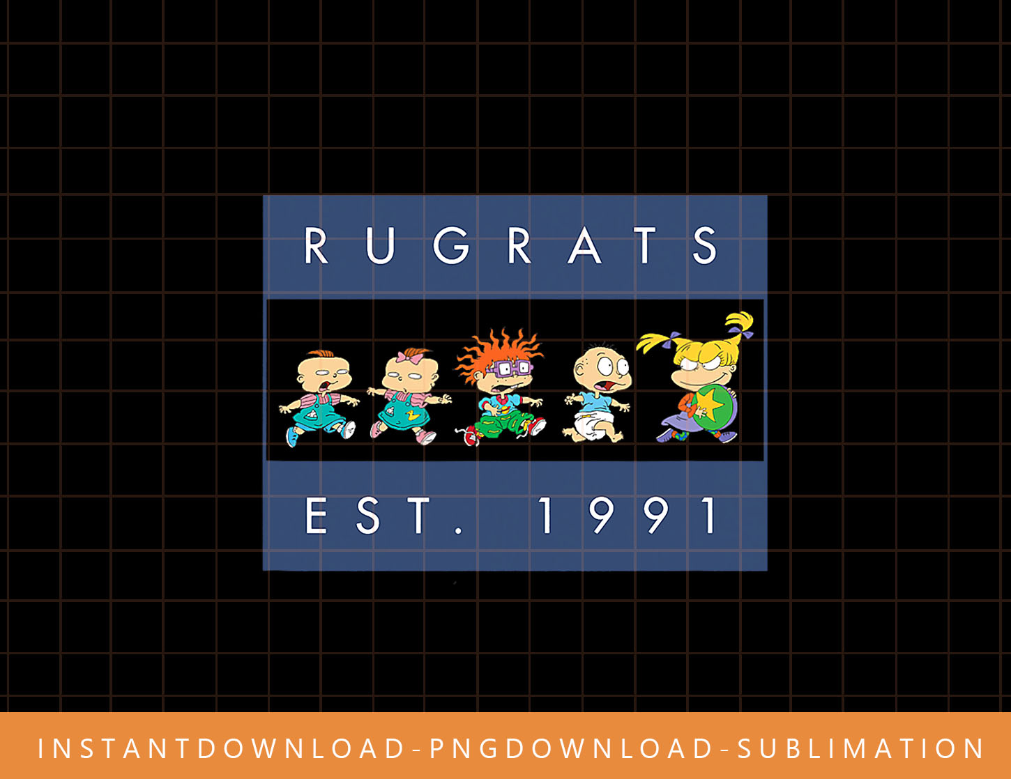 Tommy Hilfiger Rugrats Est. 1991 In Blue Box png, sublimate, | Inspire ...