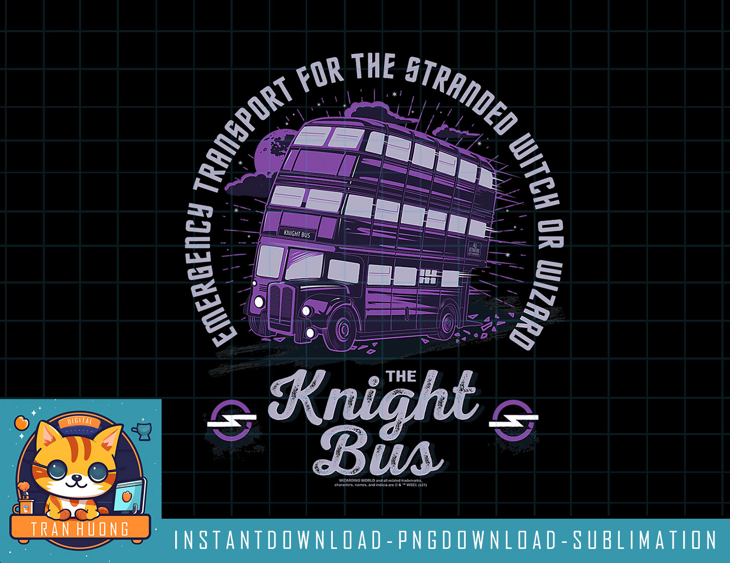 Harry Potter Magical Motors - The Knight Bus png, sublimate, | Inspire ...