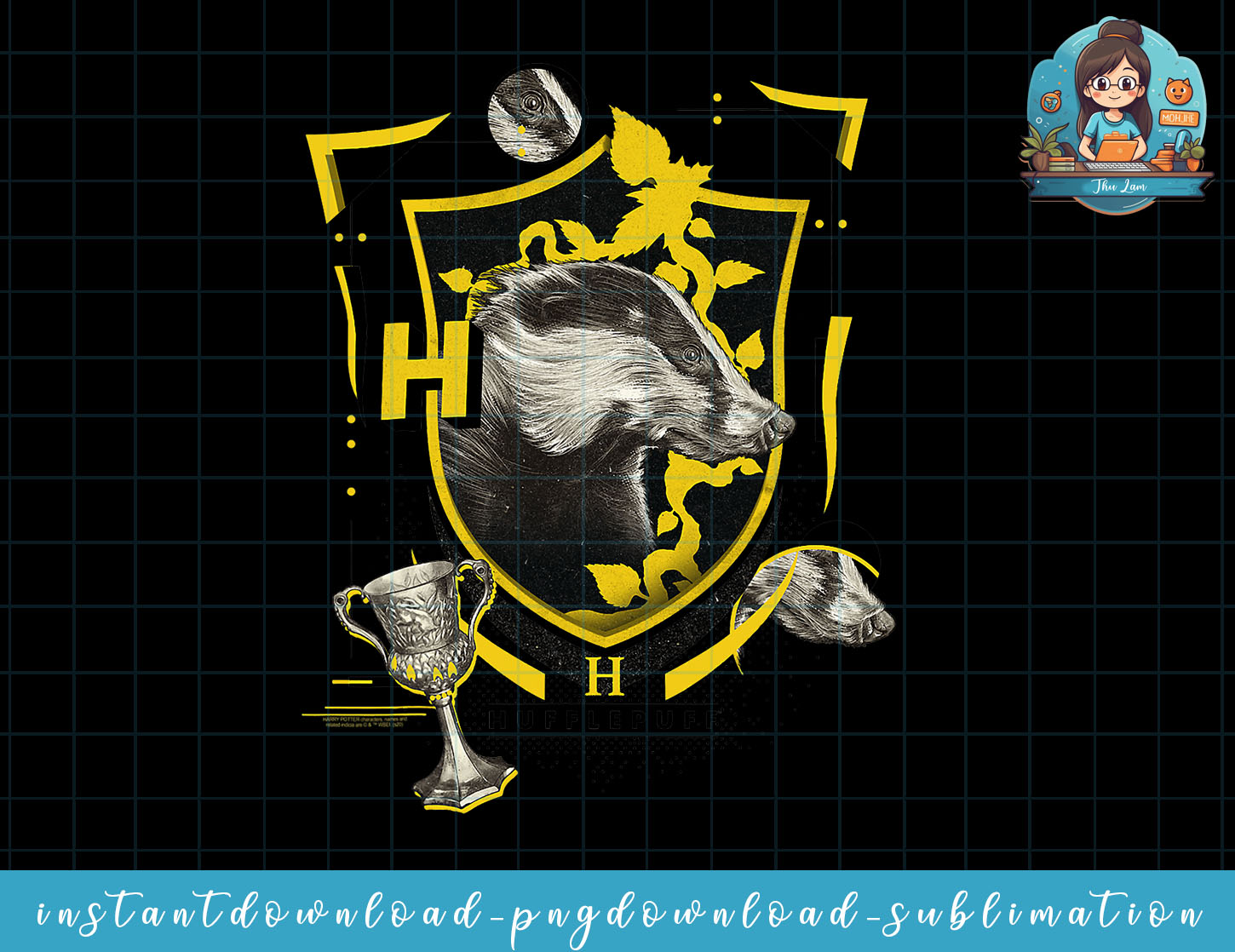 Harry Potter Hufflepuff Magicial Mischief Level Up Crest png | Inspire ...