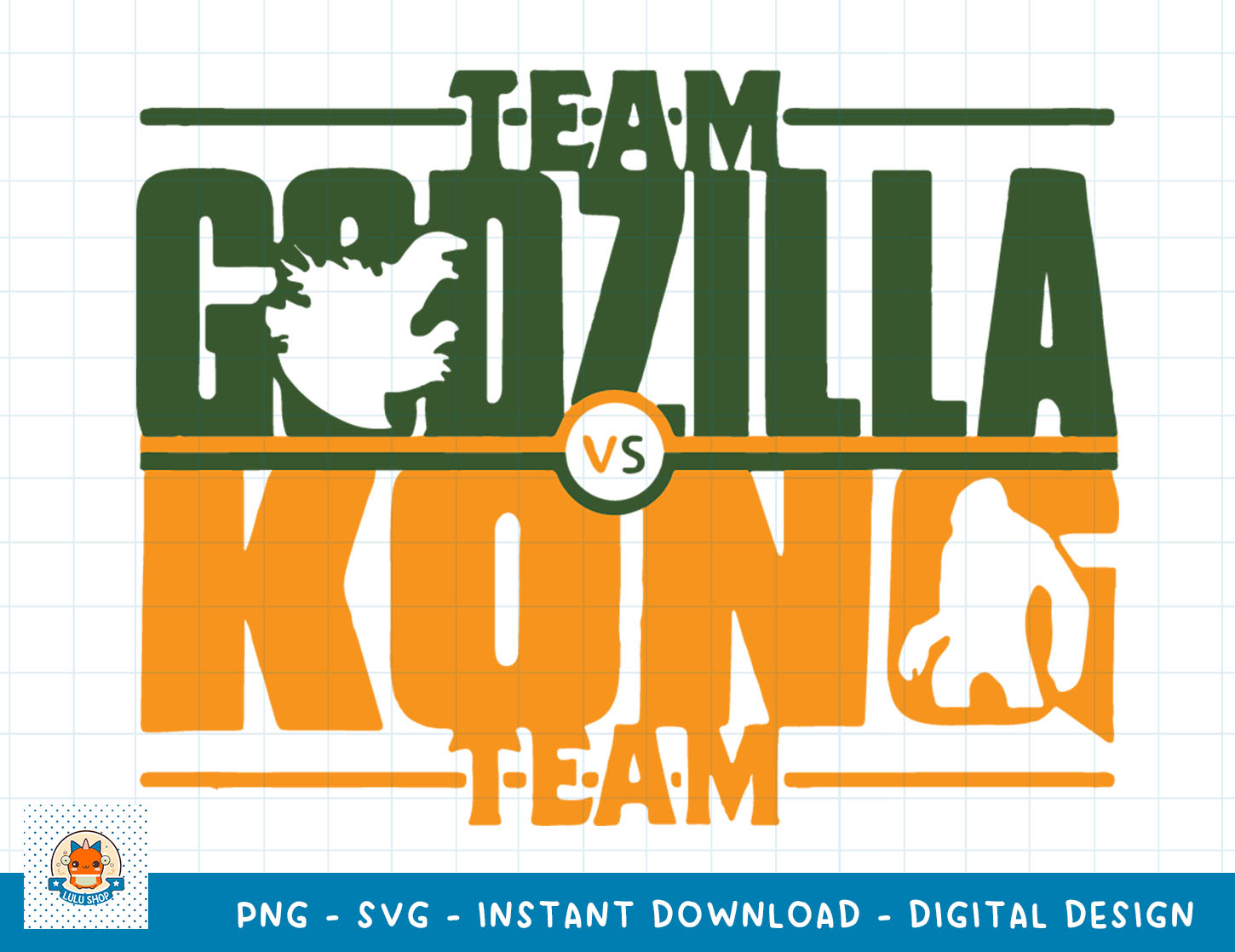 Team Godzilla png,svg, eps, King Kong Godzilla svg, Digital - Inspire ...