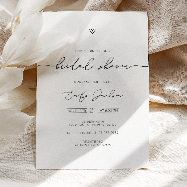 Rustic Bridal Shower Invitation Templates