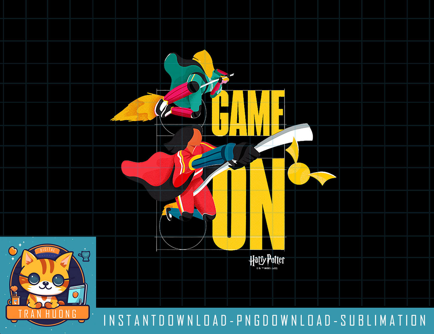 Harry Potter Quidditch Graphic Game On png, sublimate, digit | Inspire ...