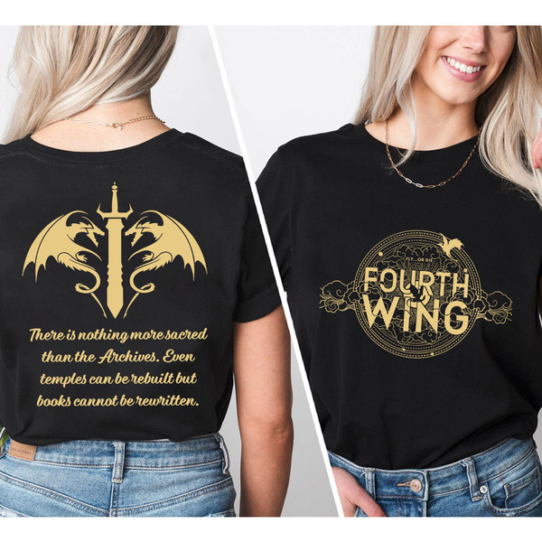 Fourth Wing Shirt, The Archives Shirt, Rebecca Yarros Shirt, | Inspire ...