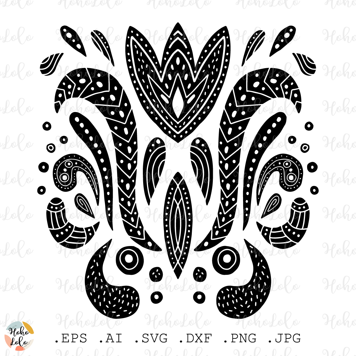 Scandi Flower Svg, Boho Flower Clipart Png, Flower Dxf. Ste | Inspire ...