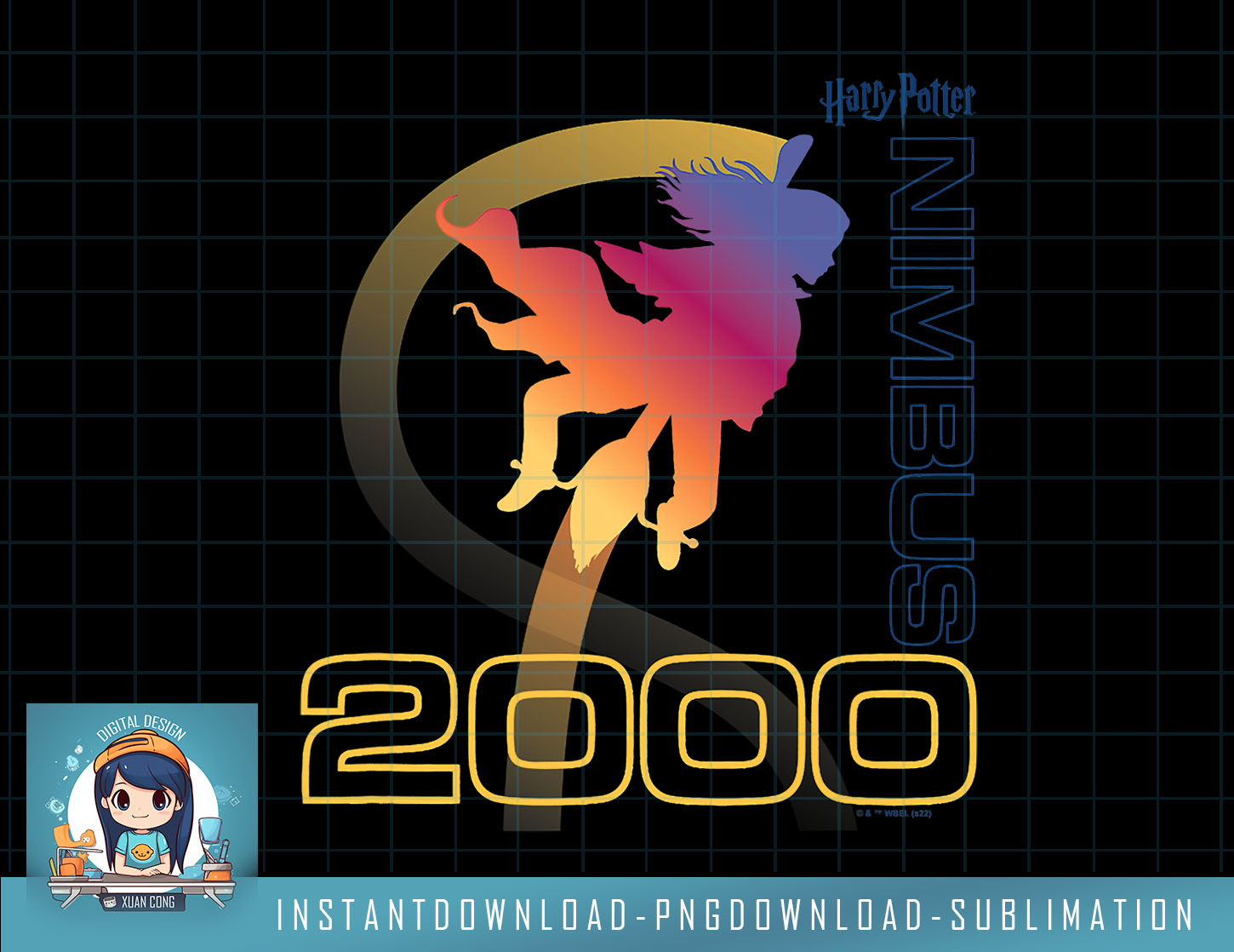 Harry Potter Quidditch Nimbus 2000 Racing Broom png, sublima - Inspire ...