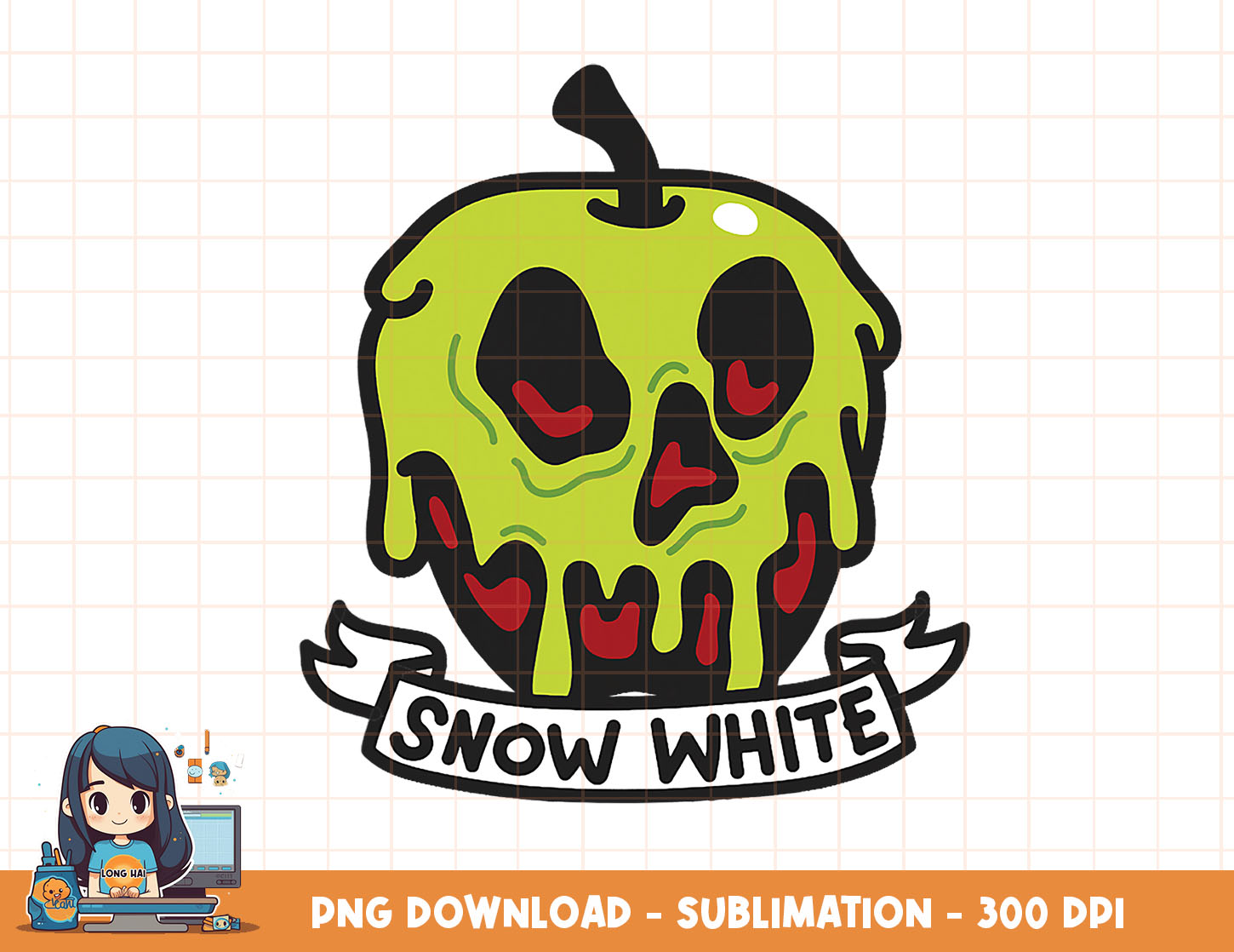 Disney Snow White Snow White Lower Banner Poison Apple png, | Inspire ...