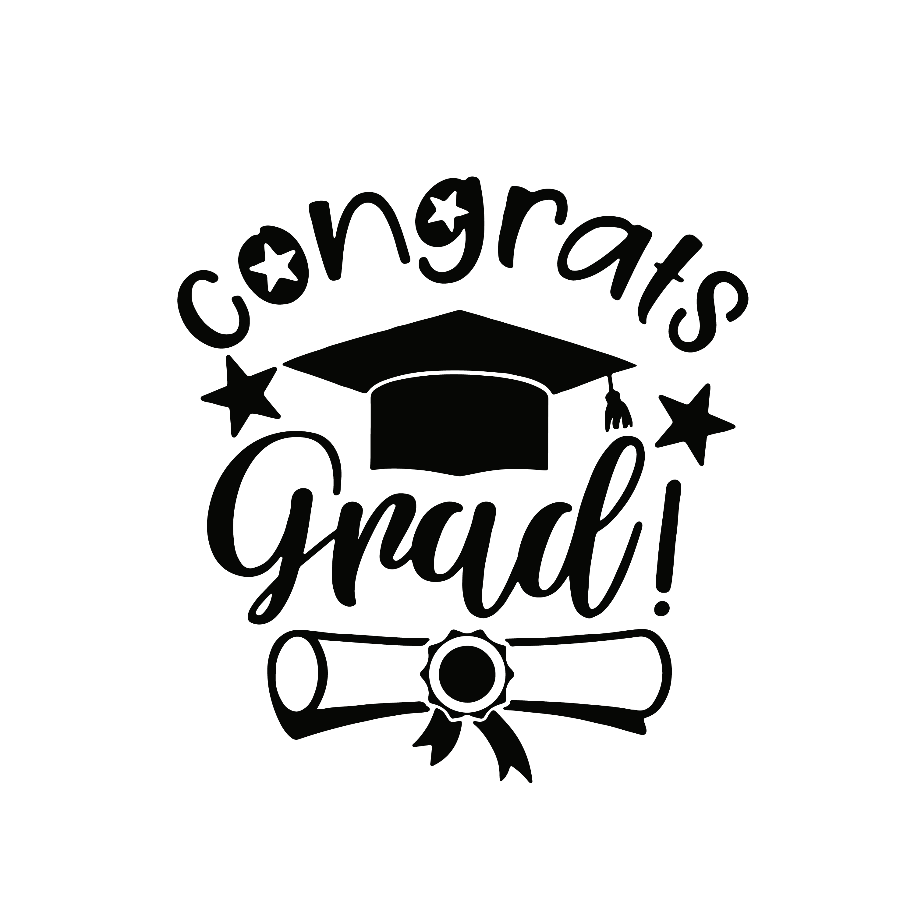Congrats Grad, Graduation svg, Congratulations Graduate, Gra - Inspire ...